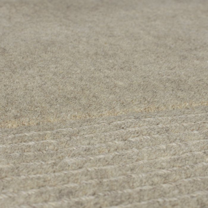 Kusový ručně tkaný koberec Tuscany Textured Wool Border Natural ...